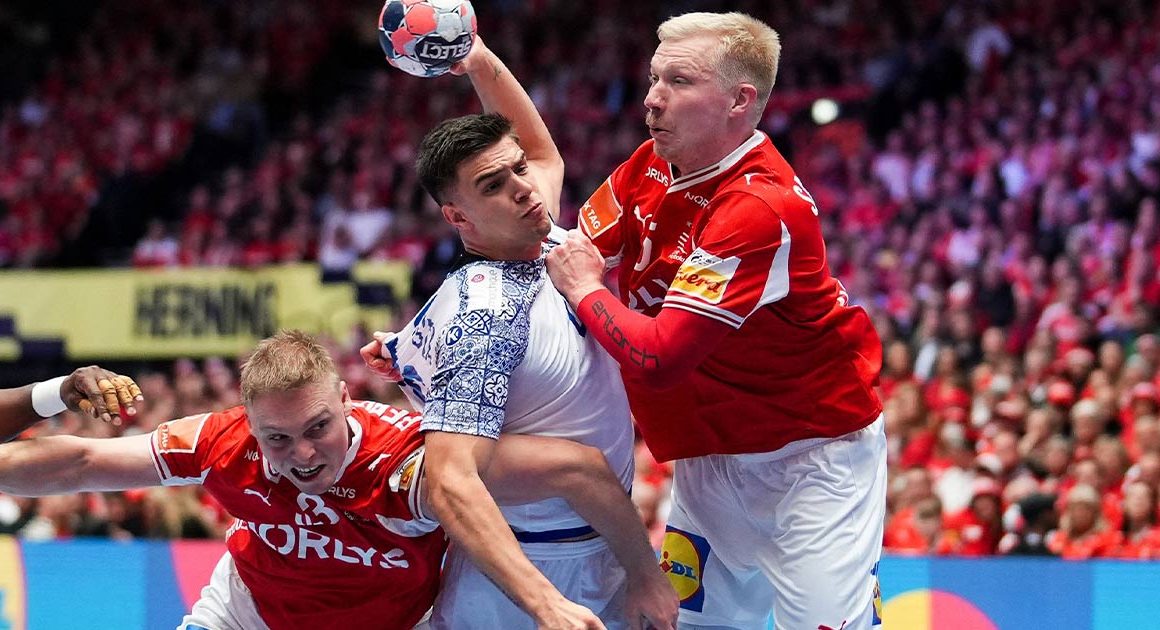 Portugal vence tetracampeã mundial Dinamarca no Europeu de andebol